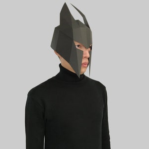 Helmet #2 Template PDF - Paper Mask Template, 3d Helmet, Low Poly ...