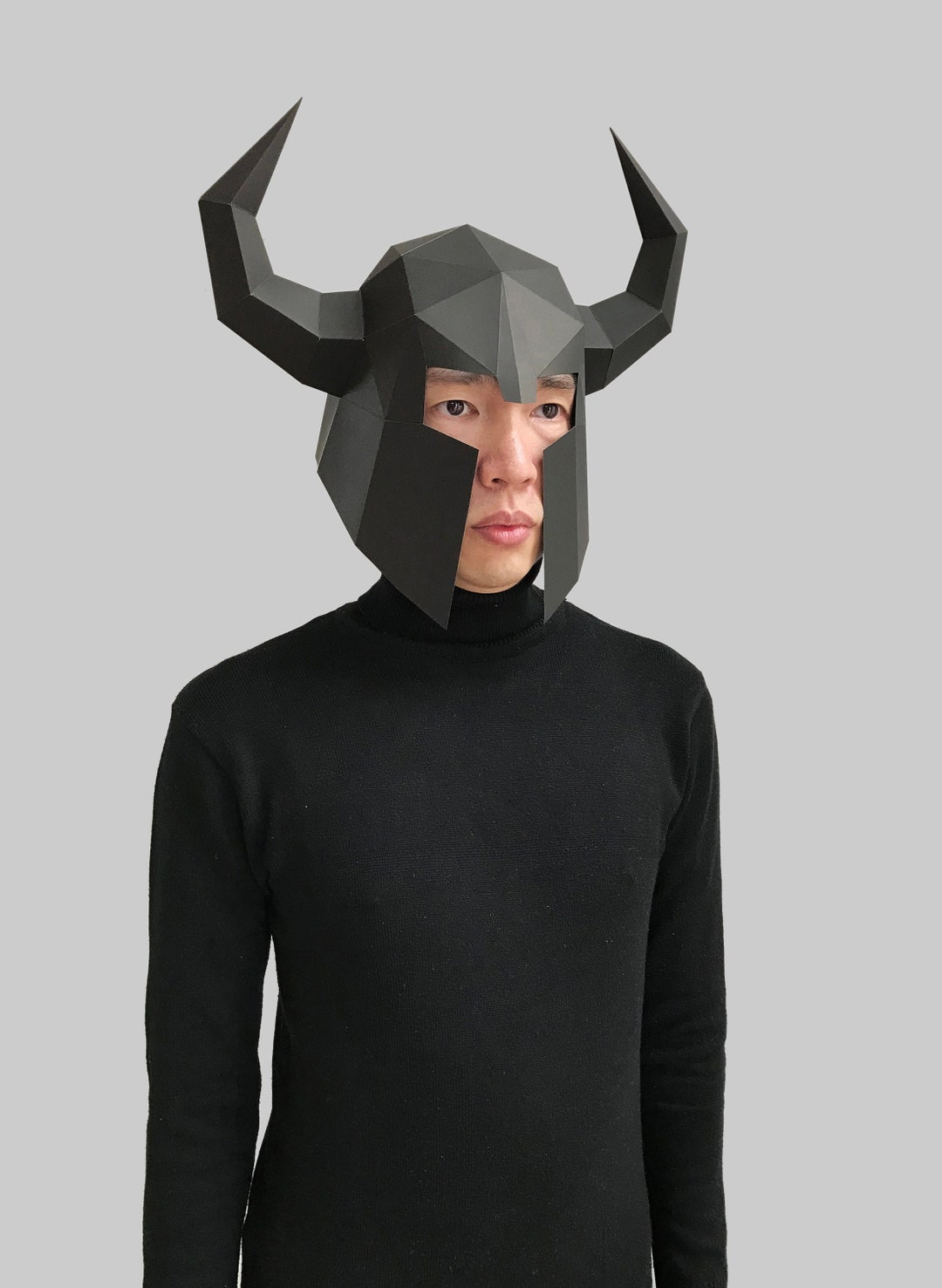 Helmet 9 - Paper Mask Template, Papercraft Helmet, 3d Helmet, Low Poly ...