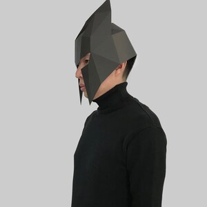 Helmet #2 Template PDF - Paper Mask Template, 3d Helmet, Low Poly ...