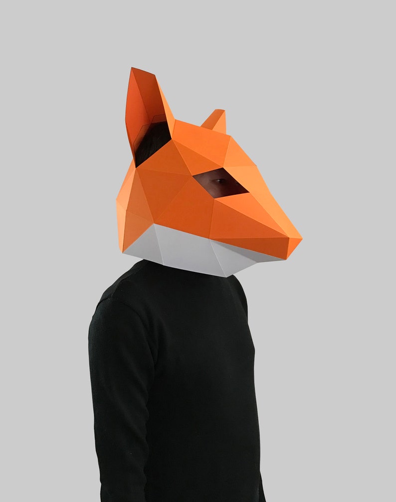 Squirrel Mask Template Paper Mask Template Papercraft Mask - Etsy