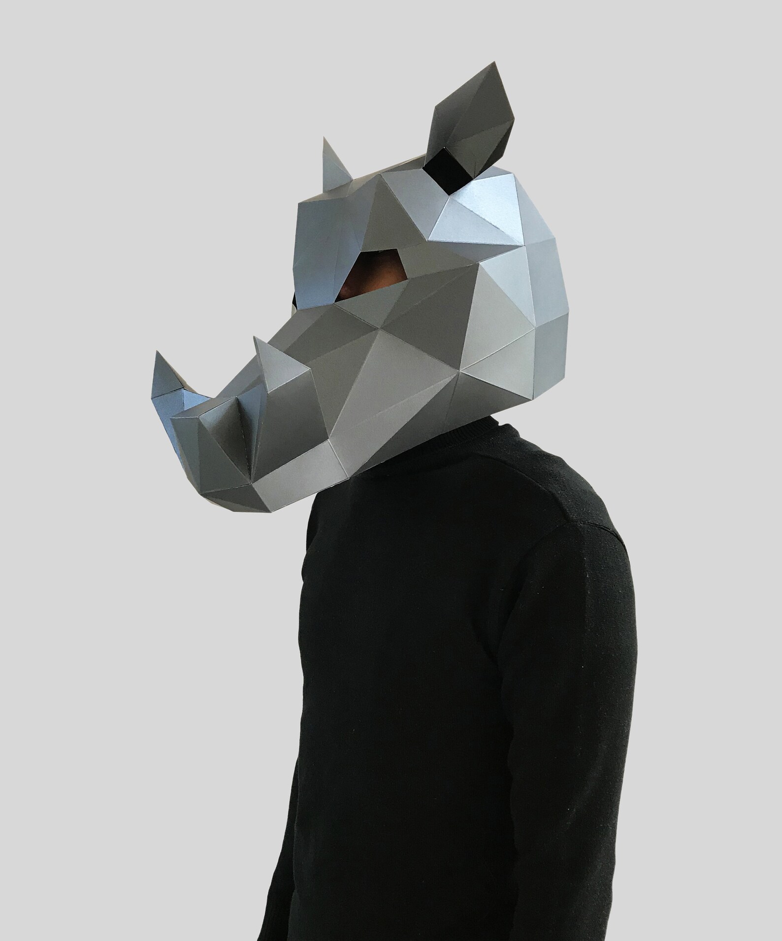 Warthog Mask Template Paper Mask Papercraft Mask Masks 3d - Etsy