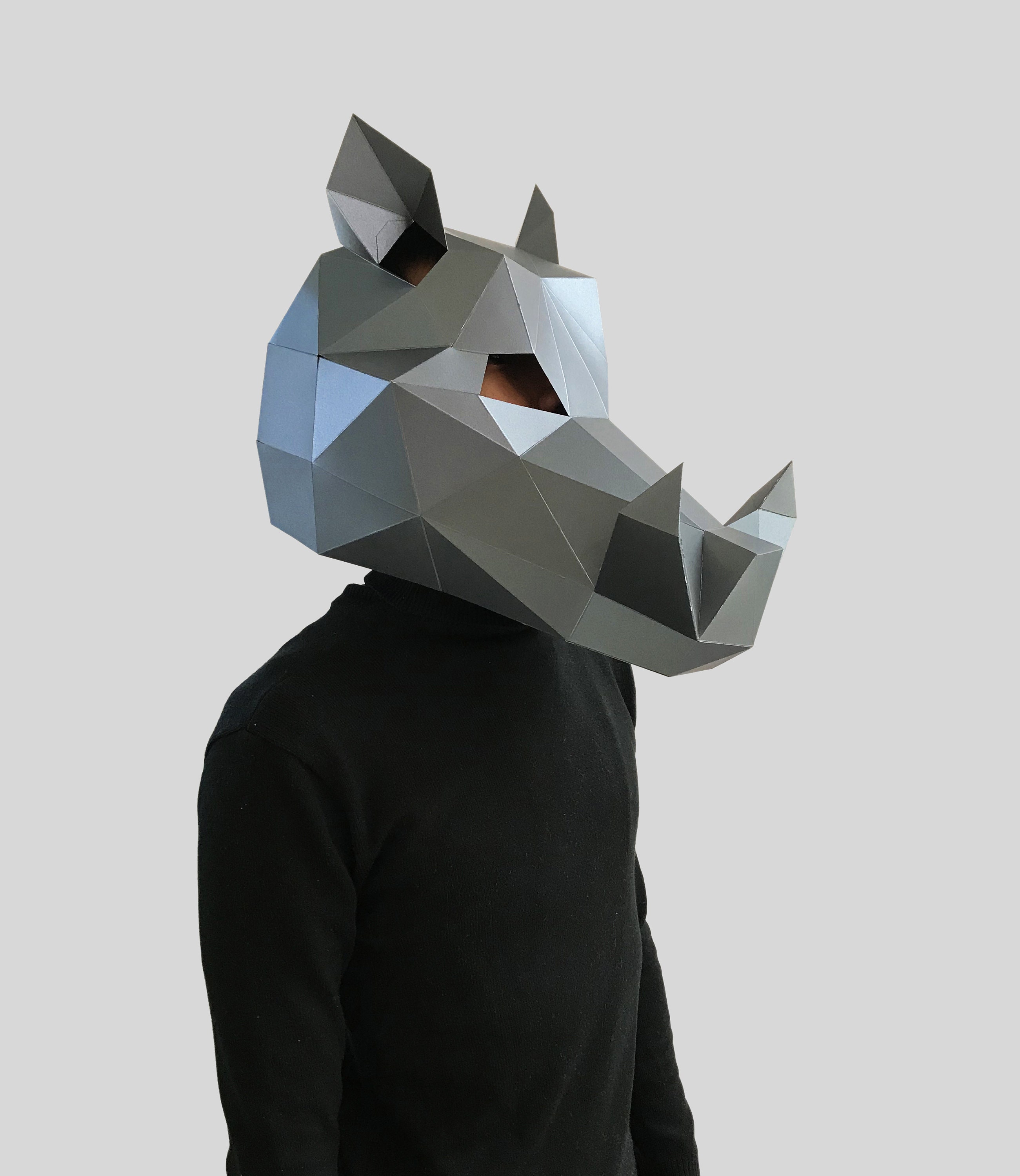 Warthog Mask Template Paper Mask Papercraft Mask Masks 3d | Etsy