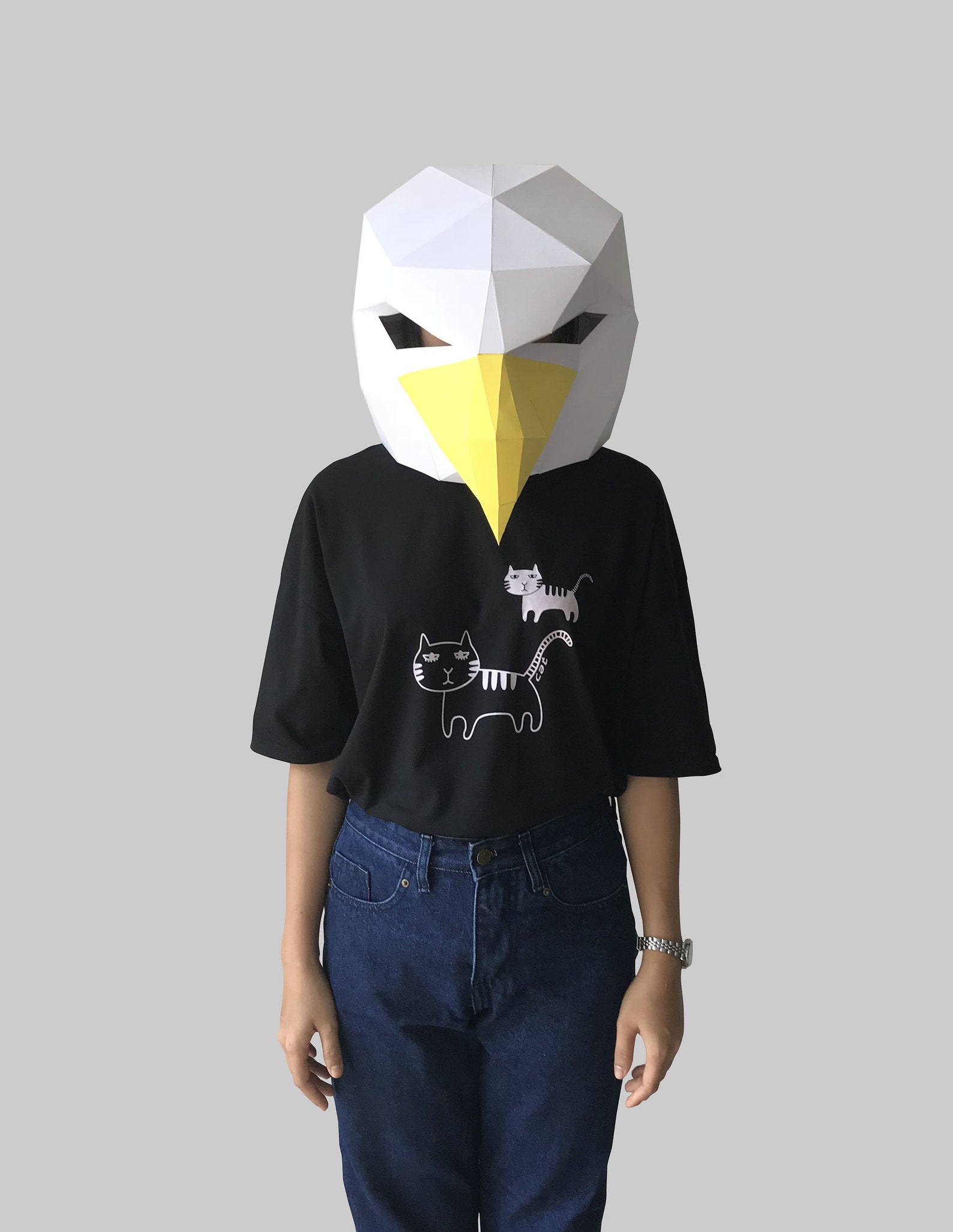 Bald eagle mask template paper mask papercraft mask masks | Etsy