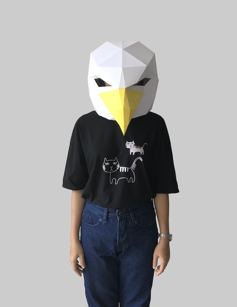 Bald Eagle Mask Template Paper Mask Papercraft Mask Masks | Etsy