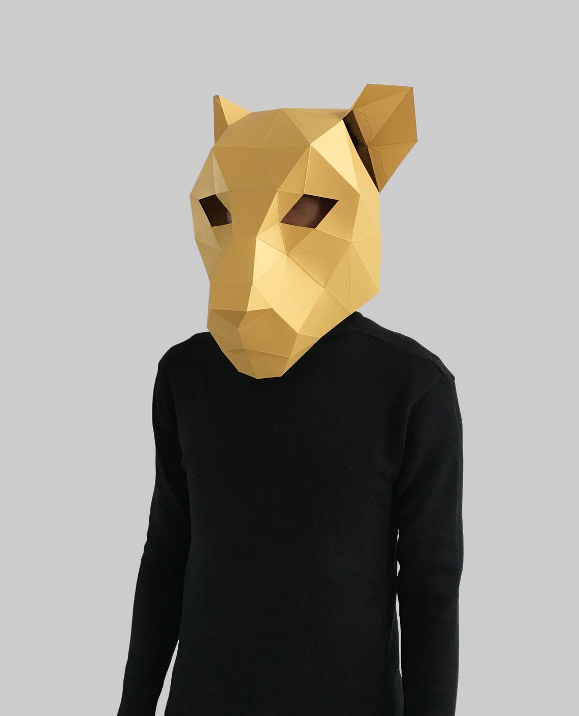 Lion Queen Paper Mask Template Paper Mask Papercraft Mask - Etsy