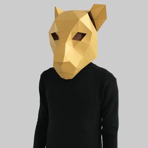 Lion Queen Paper Mask Template - Paper Mask, Papercraft Mask, Masks, 3d ...