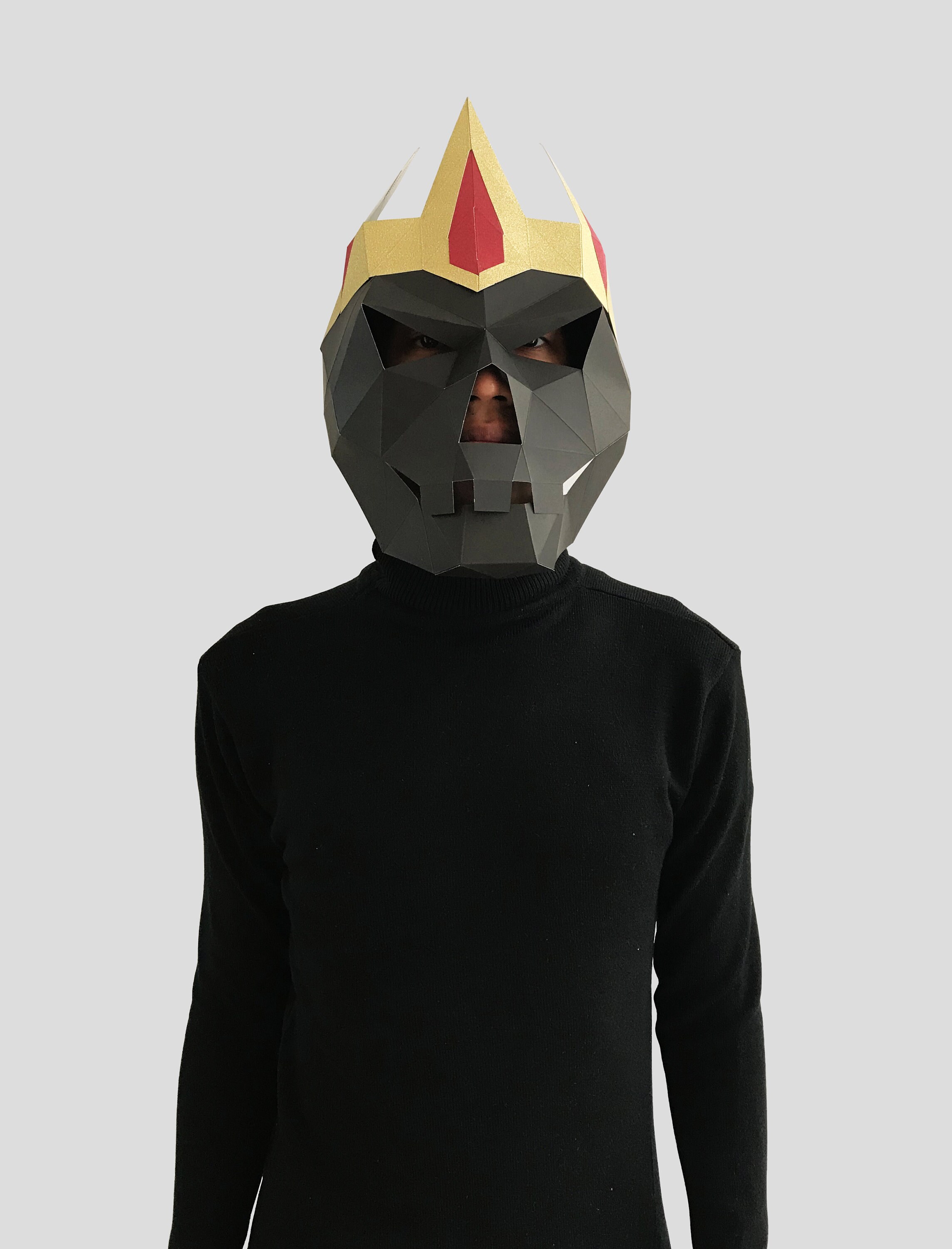 Skull King Mask Template Paper Mask Papercraft Mask Masks | Etsy