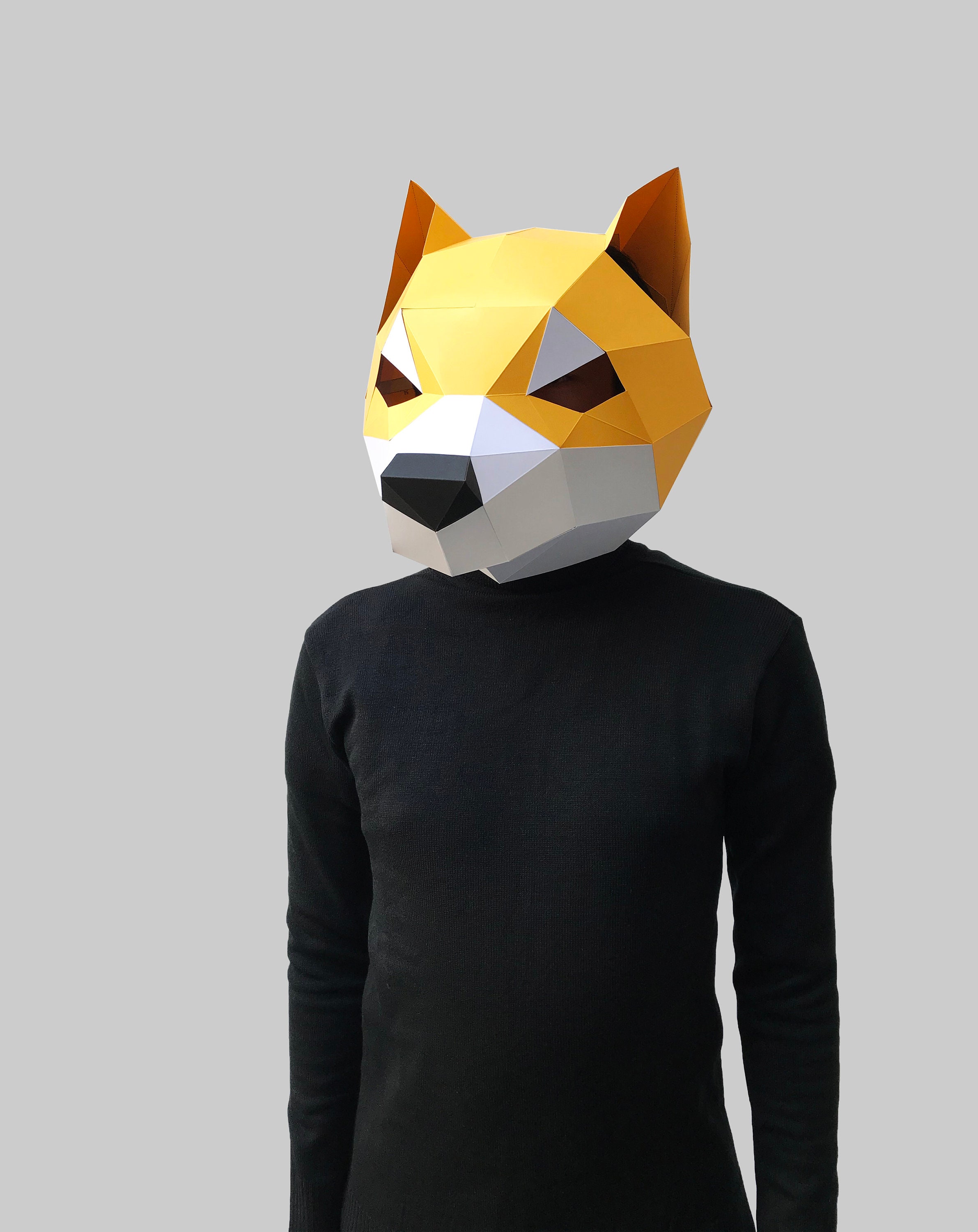 COMBO 16 paper mask template paper mask papercraft mask | Etsy