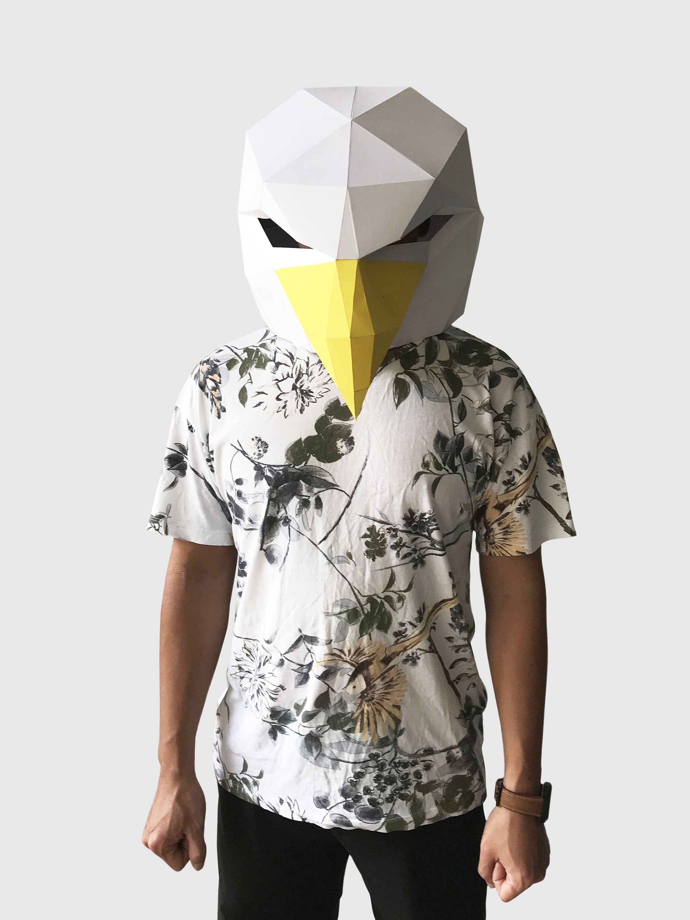 Bald eagle mask template paper mask papercraft mask masks | Etsy
