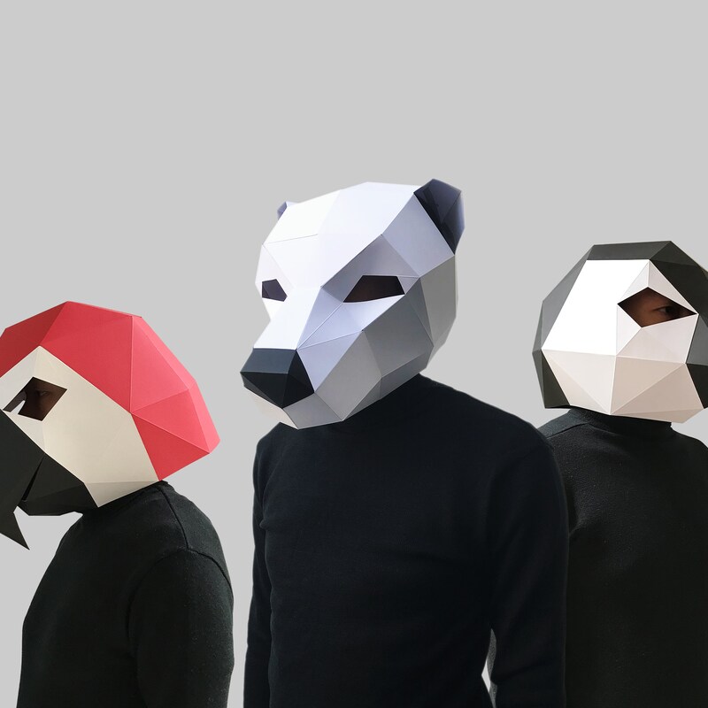 Paper Animal Mask - Etsy