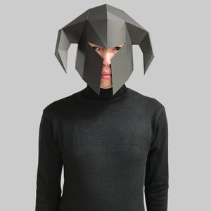 Helmet 11 - Paper Mask Template, Papercraft Helmet, 3d Helmet, Low Poly ...