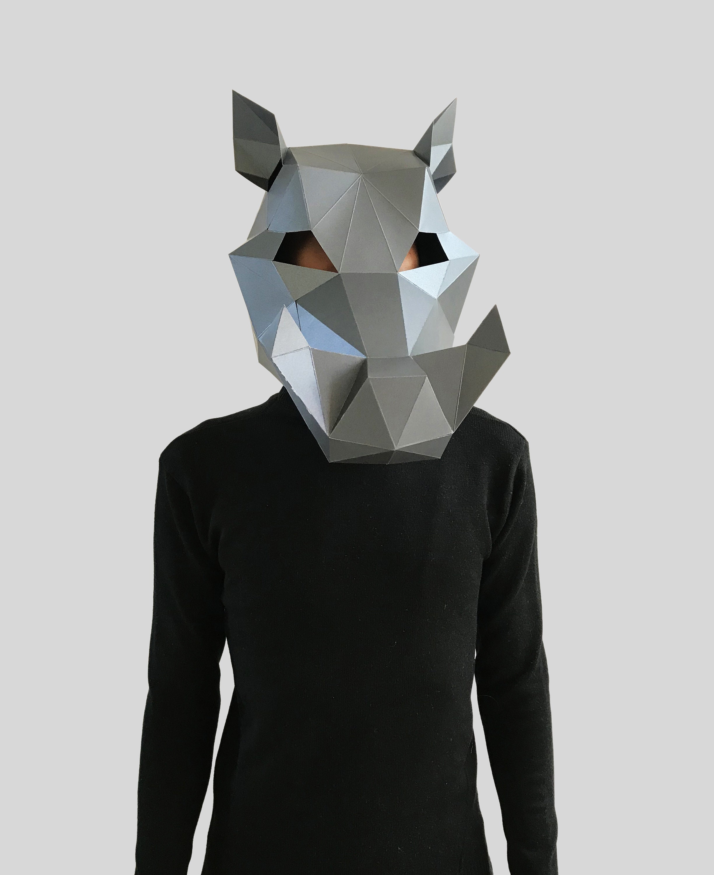 Warthog Mask Template Paper Mask Papercraft Mask Masks 3d - Etsy