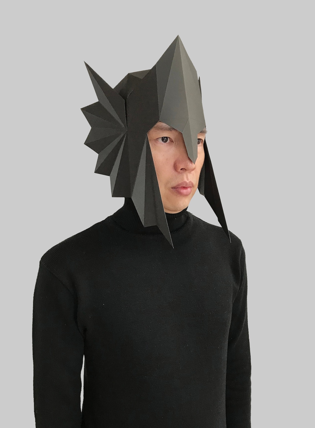 Helmet 12 - Paper Mask Template, Papercraft Helmet, 3d Helmet, Low Poly ...