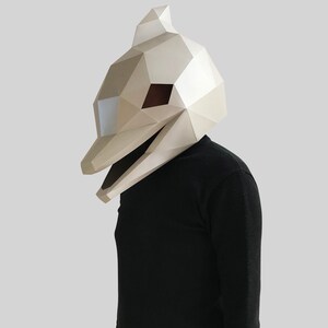 Dolphin Mask Template - Paper Mask, Papercraft Mask, Masks, 3d Mask ...