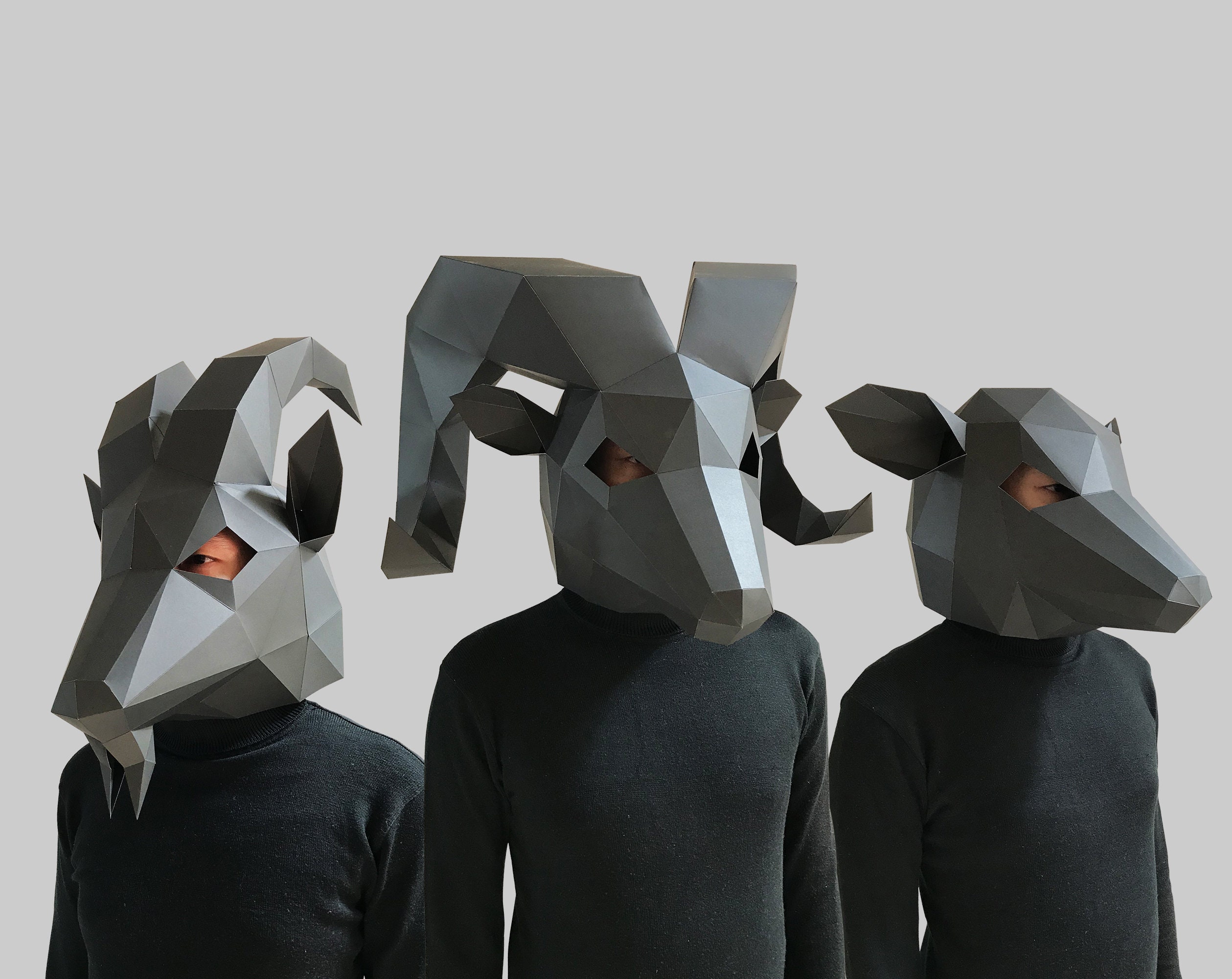 COMBO 22 Paper Mask Template Paper Mask Papercraft Mask - Etsy Canada