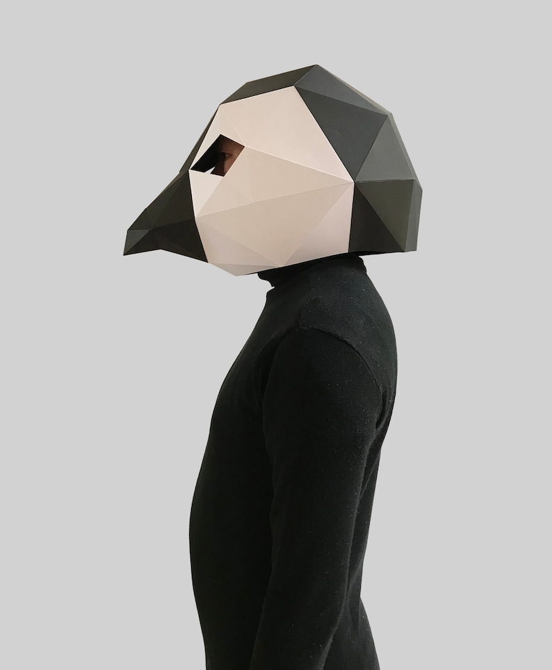 Little Penguin Mask Template Paper Mask Papercraft Mask - Etsy