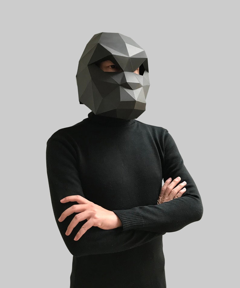 Gorilla Mask Template Paper Mask Papercraft Mask Masks 3d | Etsy