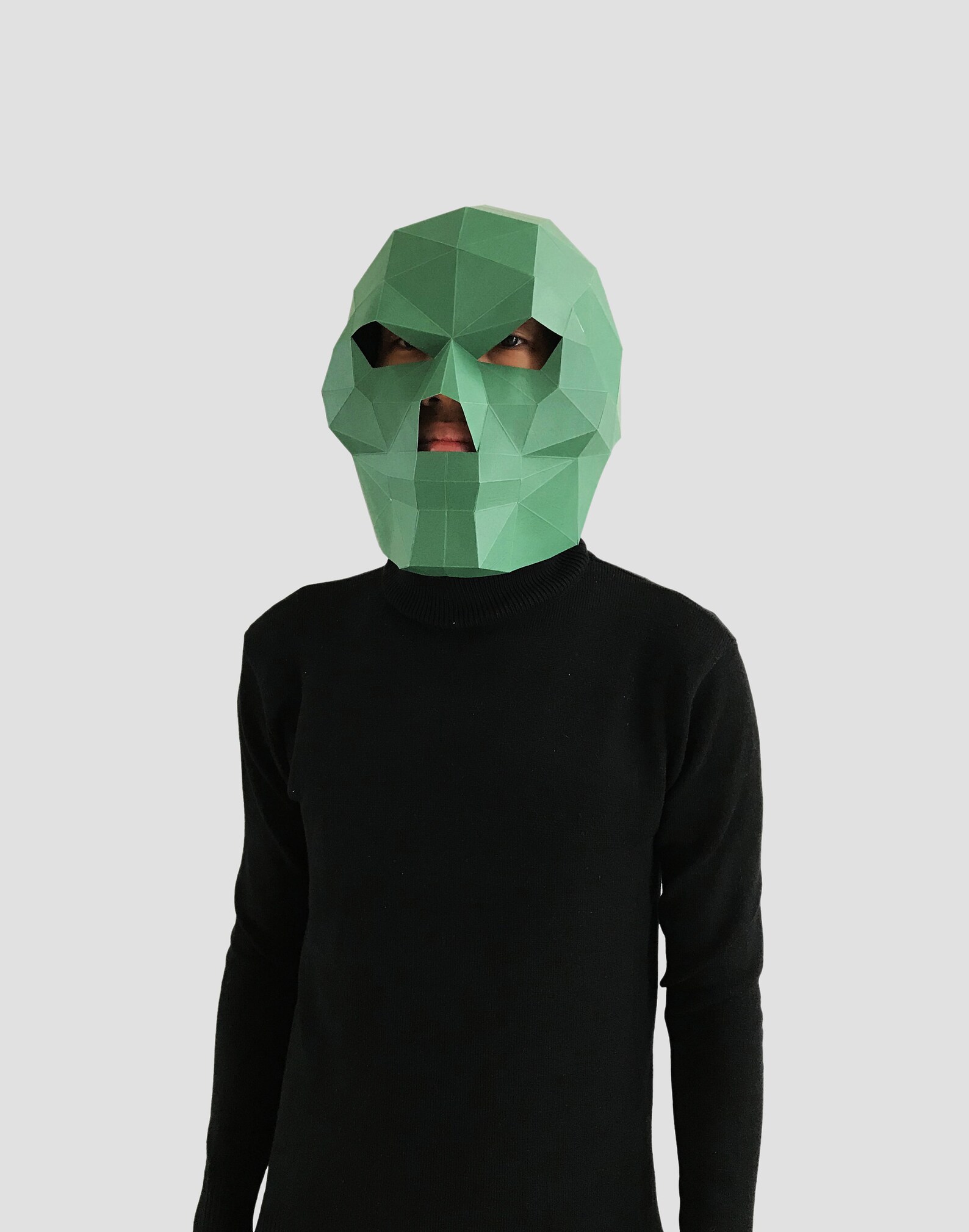 The Mask Skull Template Paper Mask Papercraft Mask Masks | Etsy