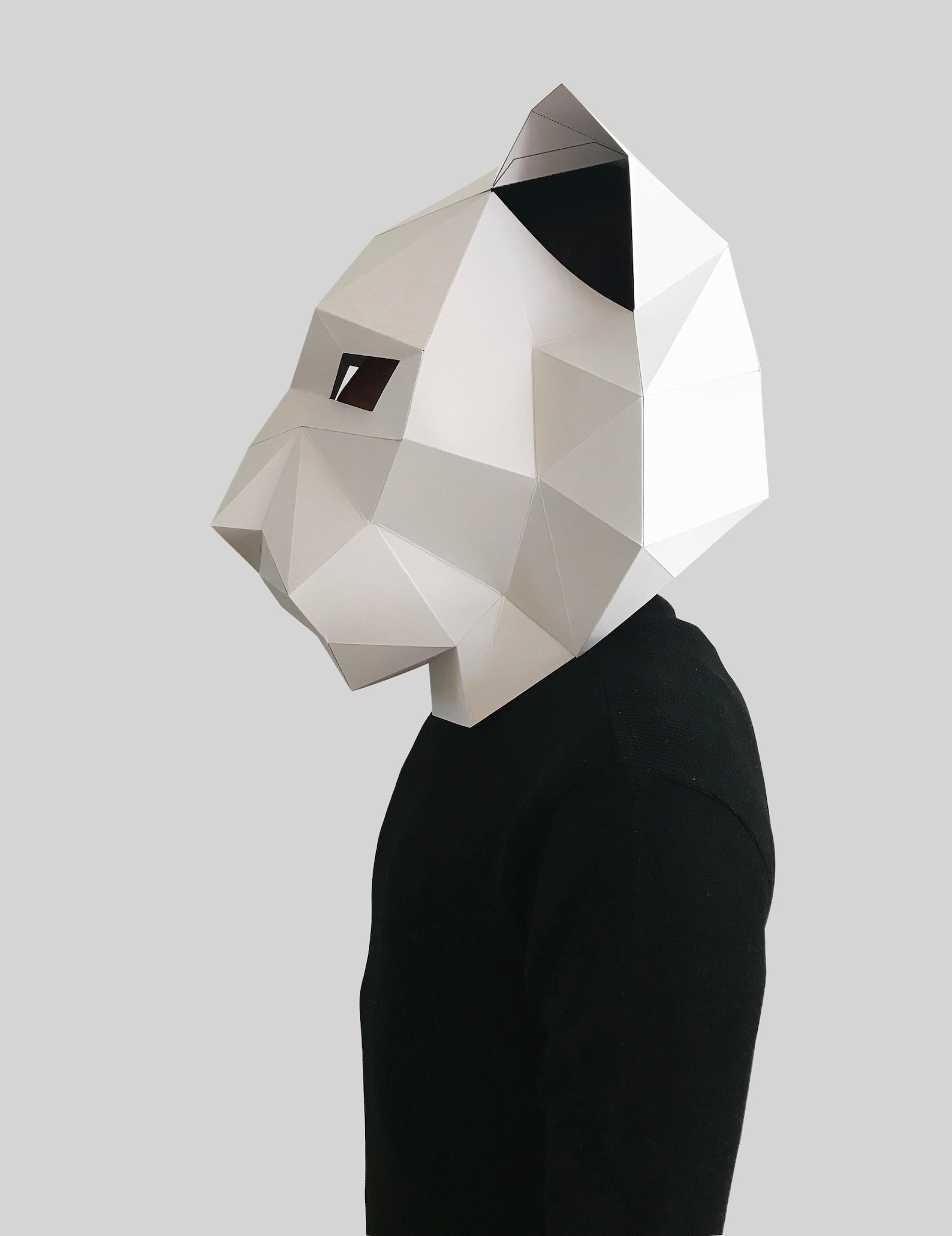 White Tiger Mask Template Paper Mask Papercraft Mask | Etsy