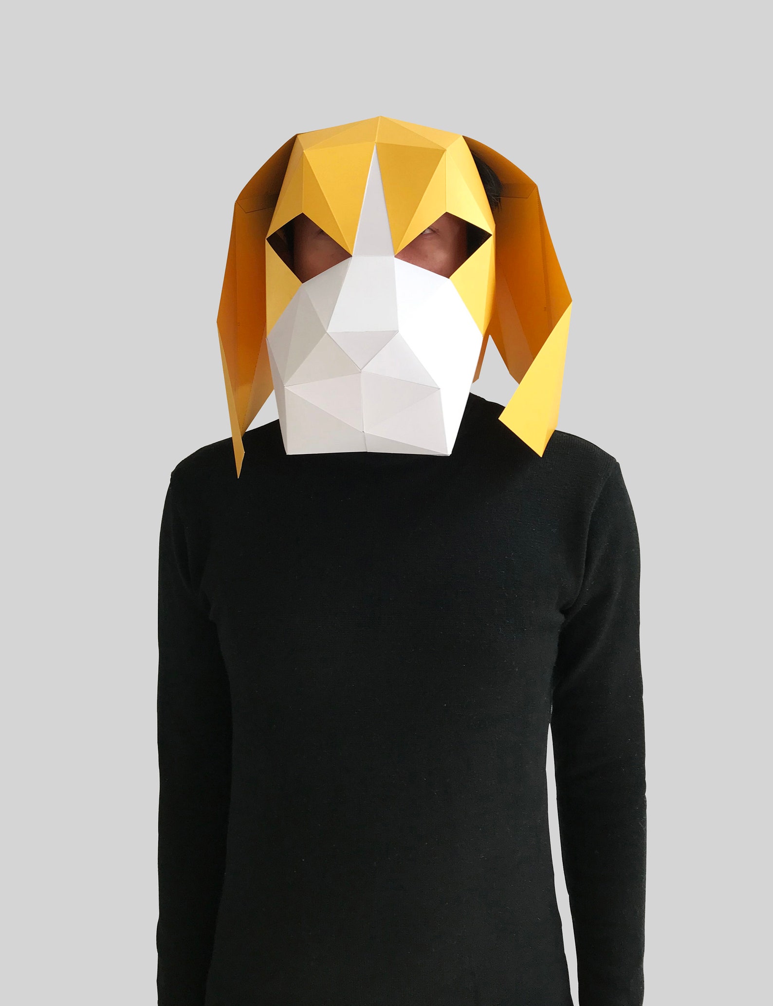 Beagle Dog Mask Template Paper Mask Papercraft Mask Masks | Etsy