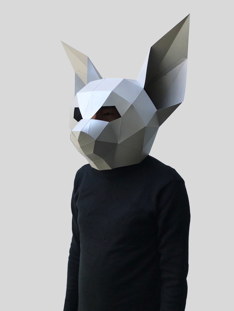 COMBO 6 Paper Mask Template Paper Mask Papercraft Mask 3d - Etsy