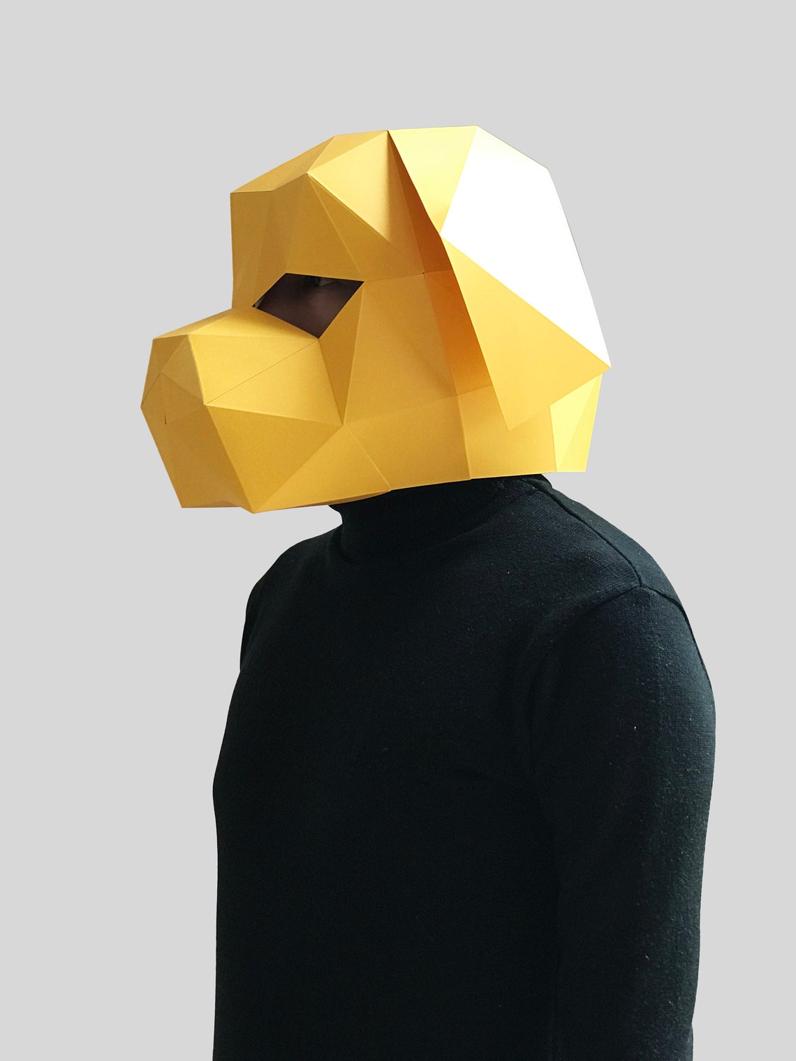 Tibetan Mastiff Dog Mask Template Paper Mask Papercraft | Etsy