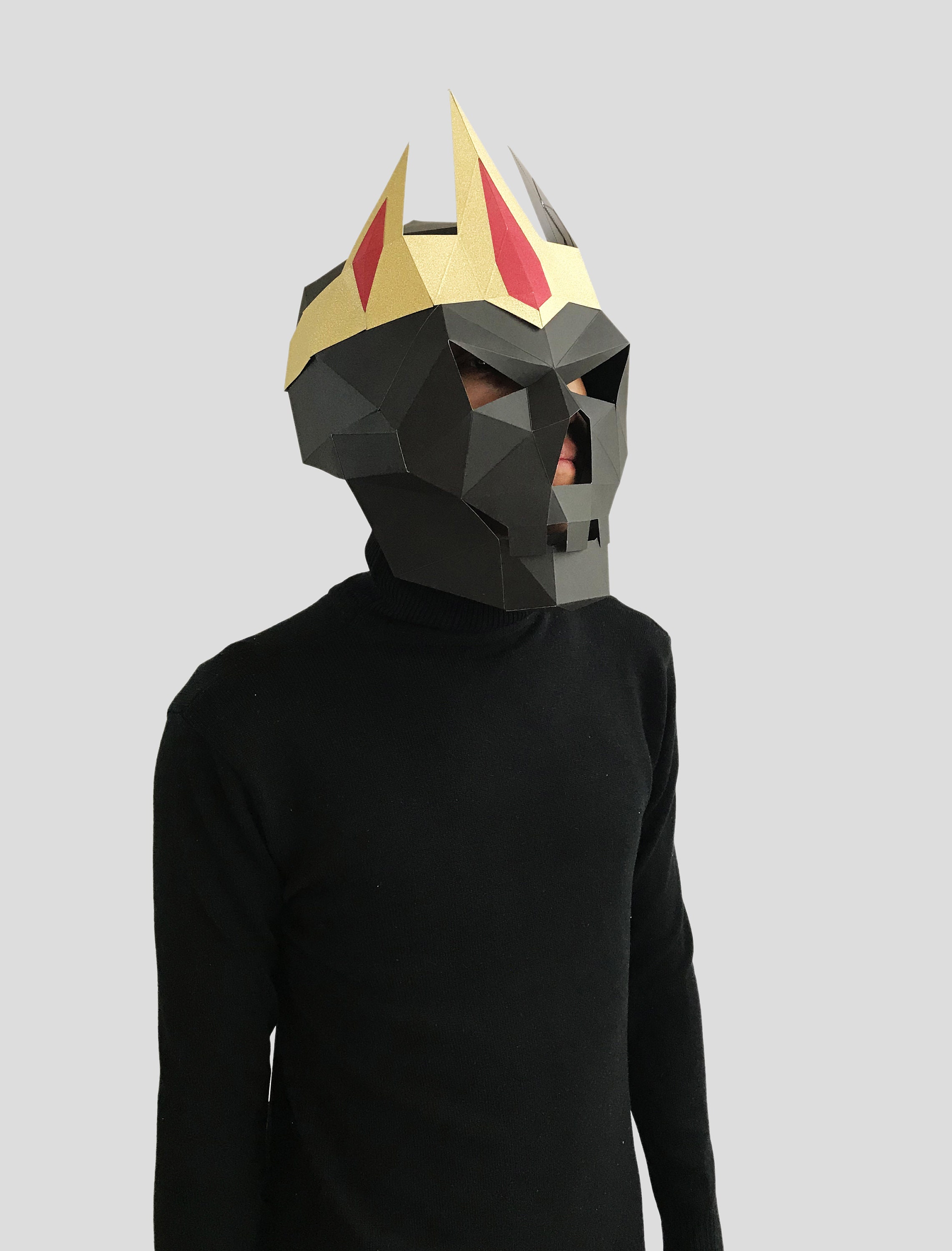 Skull King Mask Template Paper Mask Papercraft Mask Masks | Etsy