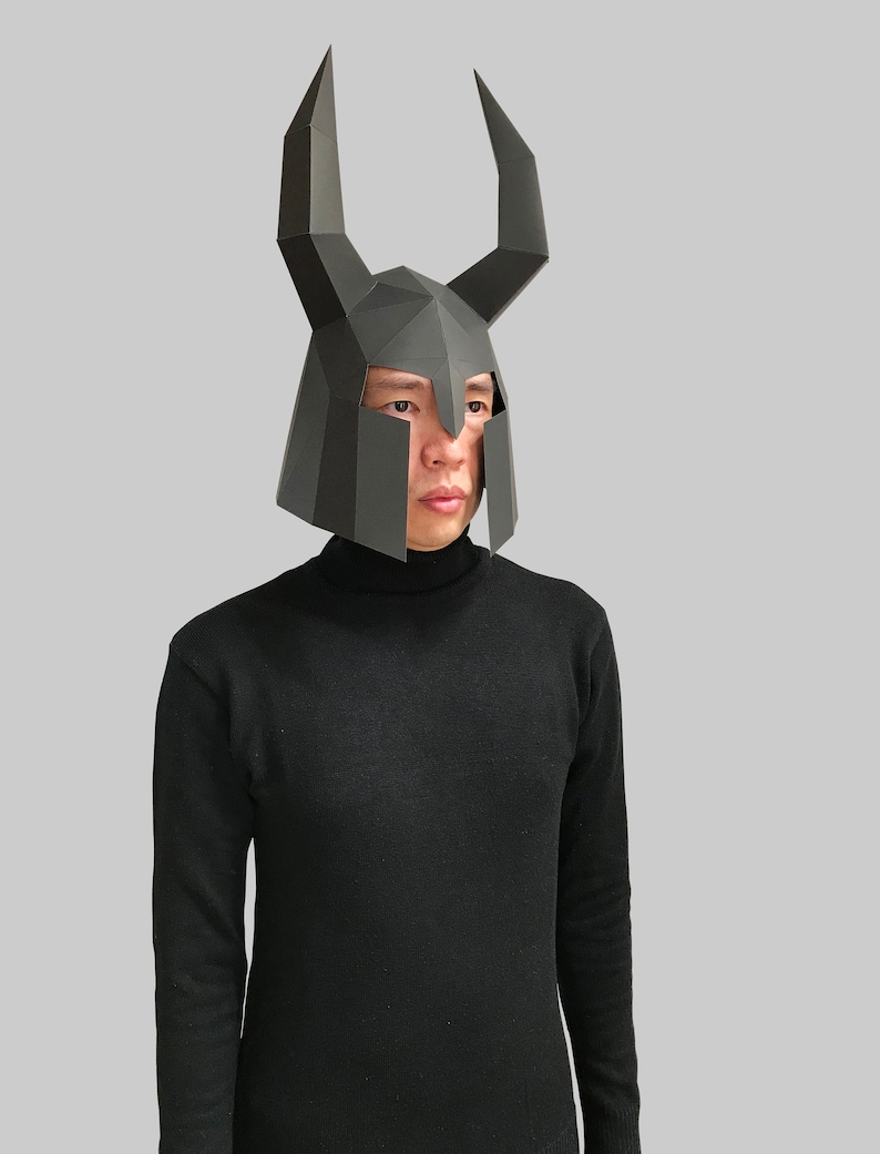 Helmet 1 Paper Mask Template Papercraft Helmet 3d Helmet - Etsy