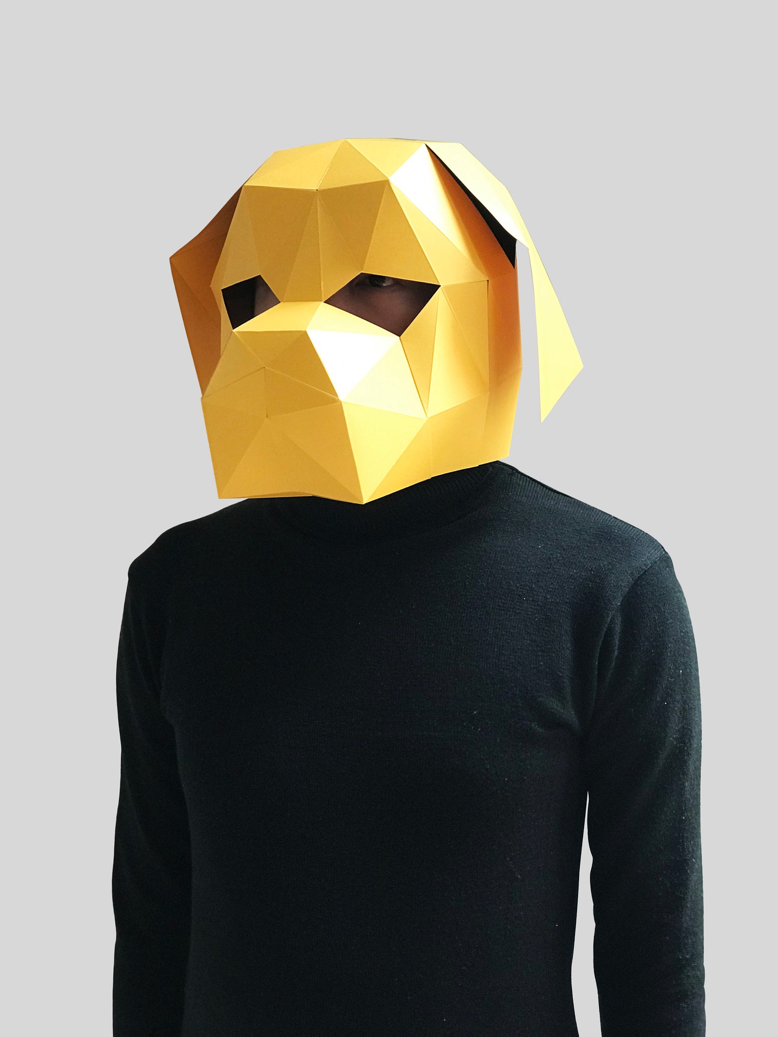 Tibetan Mastiff Dog Mask Template Paper Mask Papercraft - Etsy