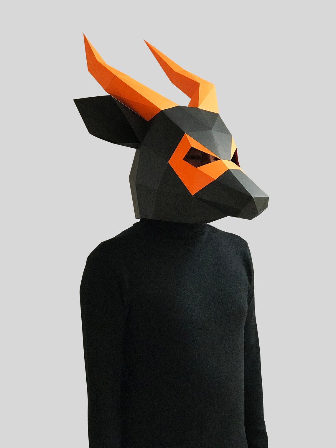 Antelope Mask Template Paper Mask Papercraft Mask Masks - Etsy