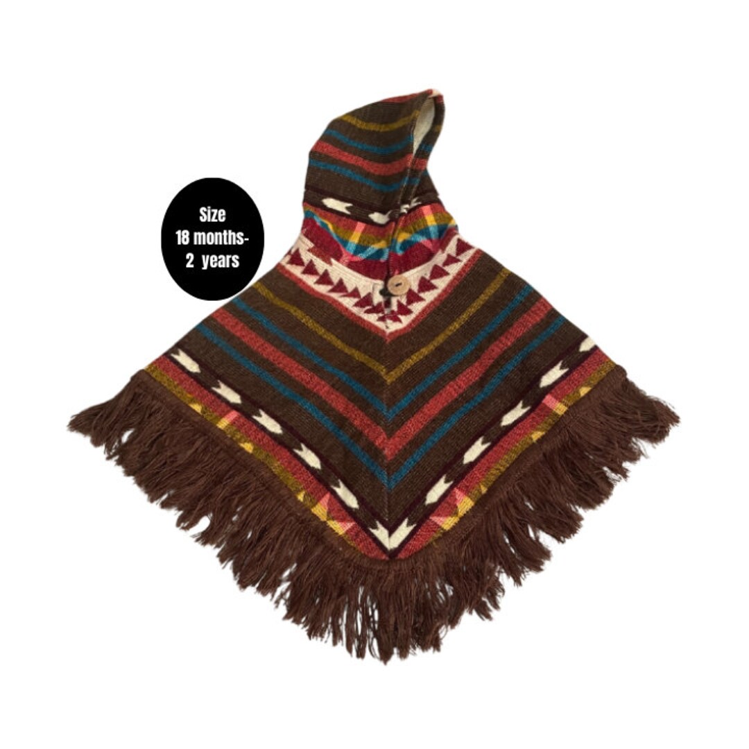 Bohemian Toddler Cozy Poncho Cute Kids Outerwear | Children Fun ...