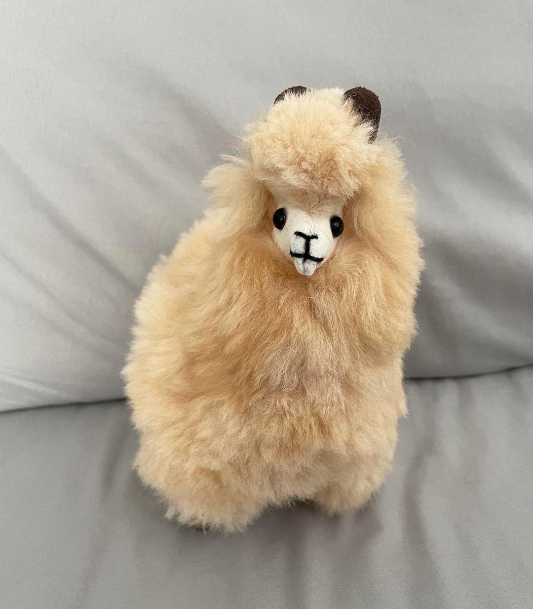 Cute Cuddly Alpaca Stuffed Toy | Soft Alpaca Fur Stuffed Animal ...