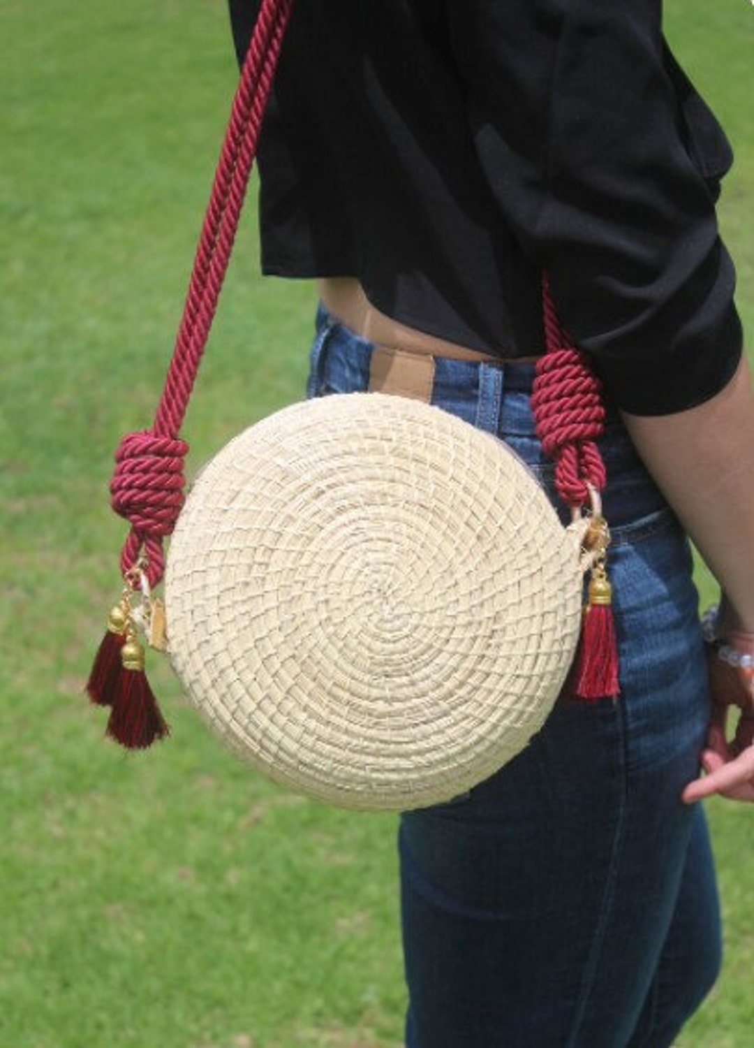 Handmade Straw Purse Eco Straw Bags Natural Fiber Bags Fashion Straw ...