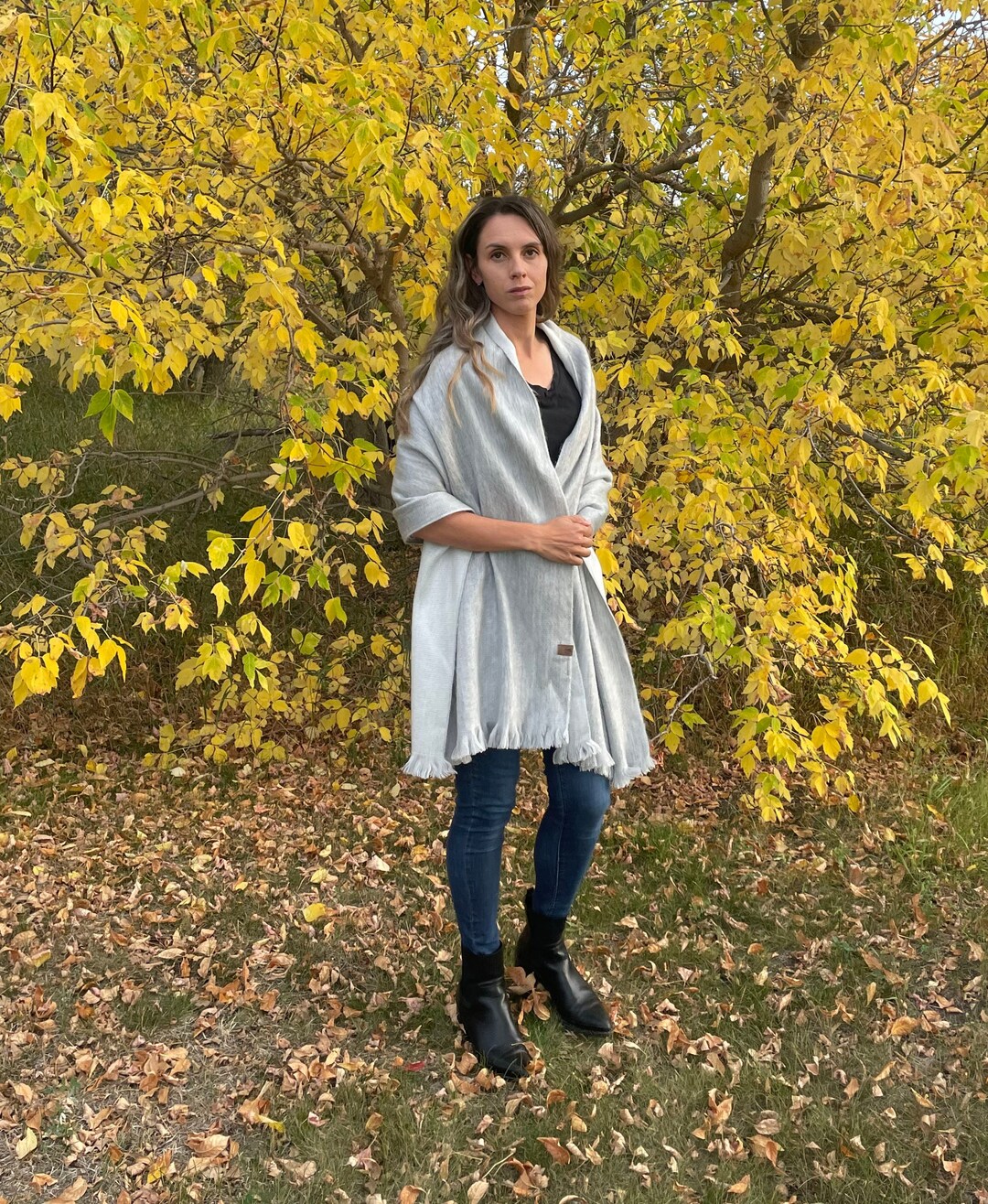 Beautiful Luxury Double-sided Alpaca Shawl | Women's Scarf Fashion ...
