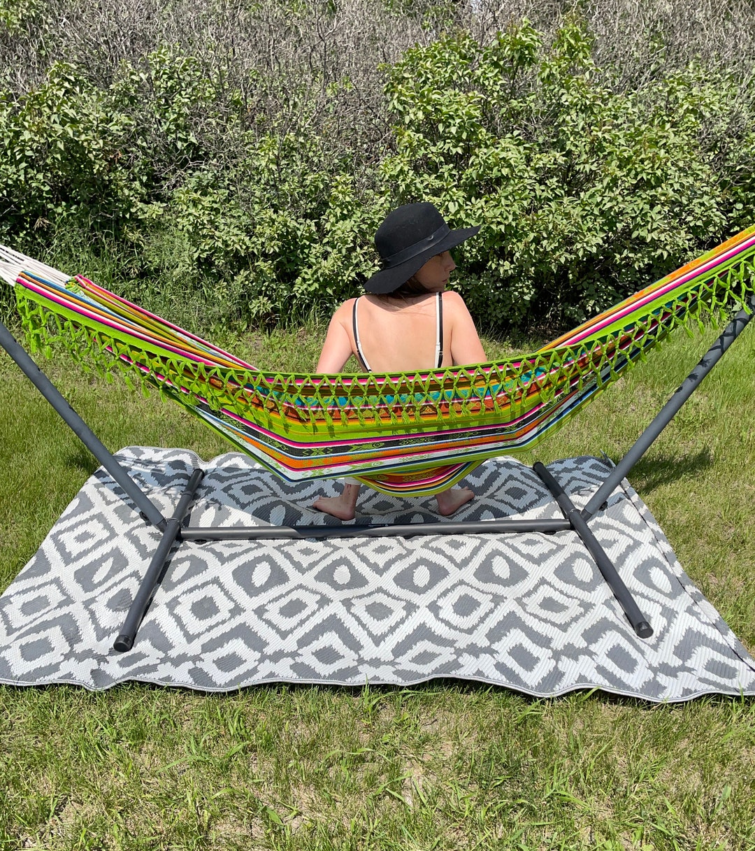 Travel Native Print Hammock Balcony Deck Furniture Outdoor Terrace ...