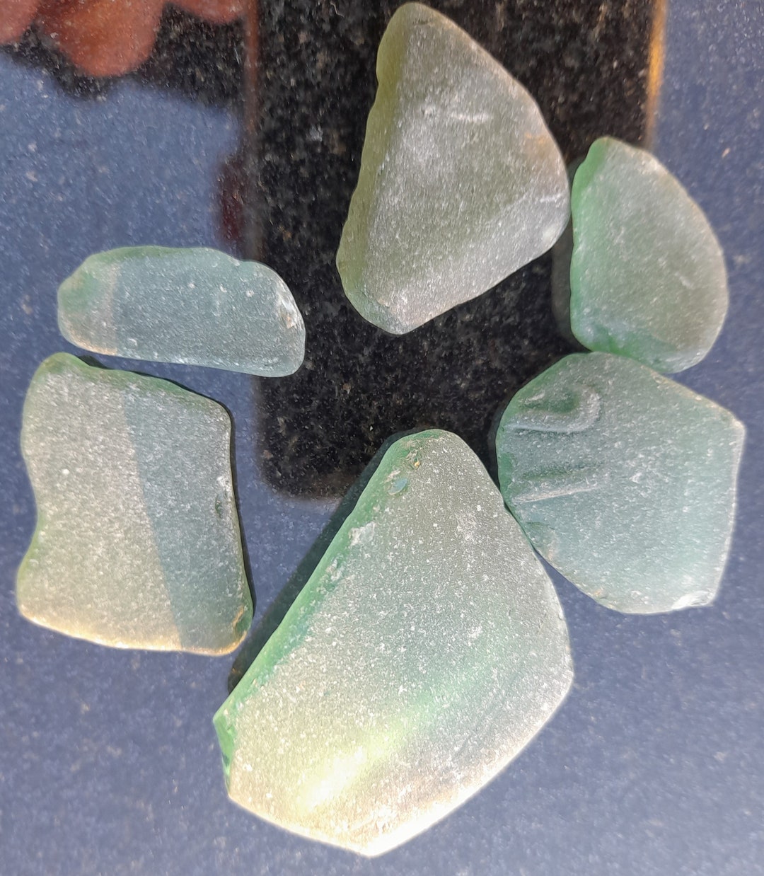 Rare Teal SEA GLASS Rare Irish Sea Beach Glass Vintage Genuine ...