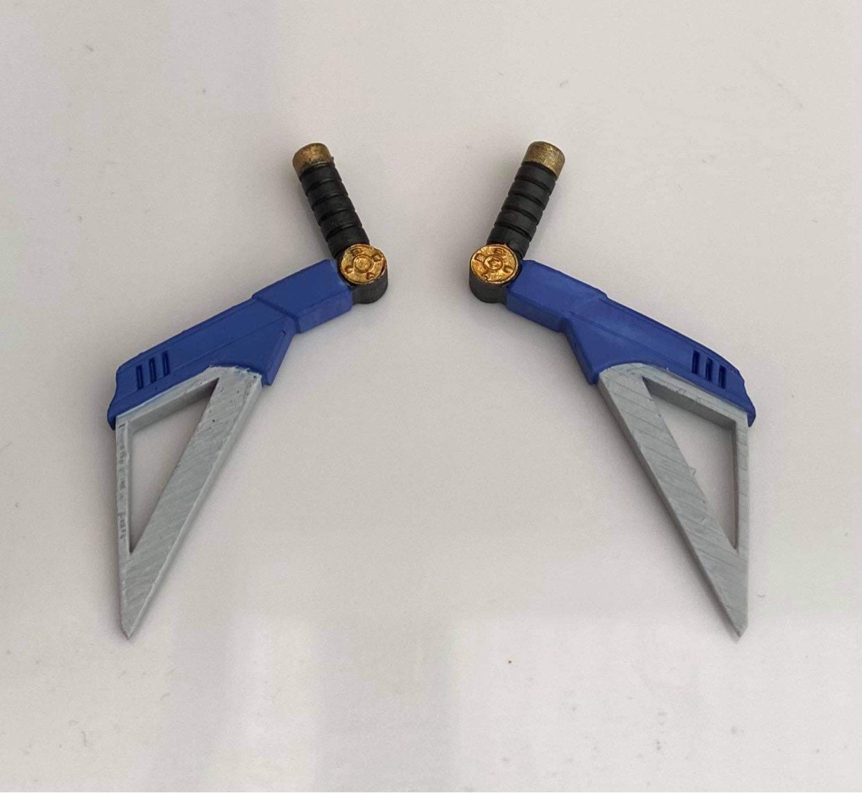 Power Rangers Zeo Blue Tonfa X2 Weapons Lightning Scale | Etsy UK