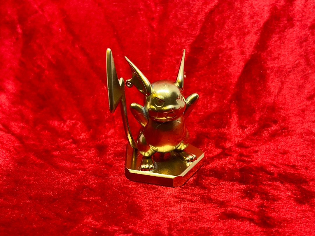 Pokemon 026 Raichu Figure Gold TCG Statue - Etsy