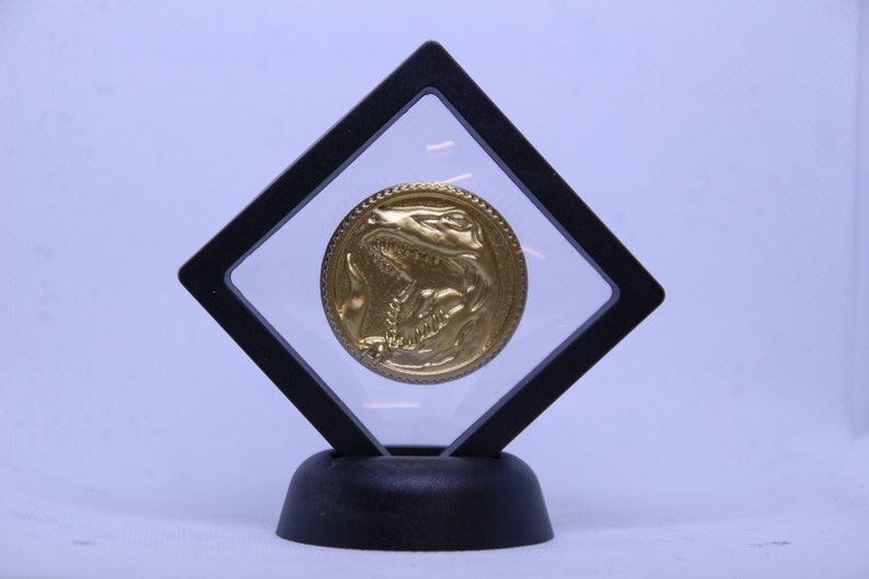 Mighty morphin power rangers Resin cast coin in display case | Etsy