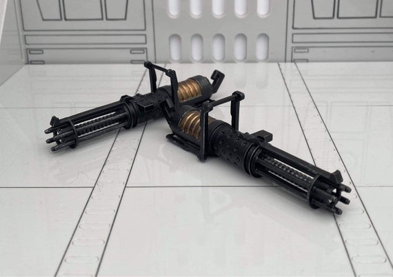 Star Wars Z6 Rotary Blaster Cannon Black Series Scale - Etsy