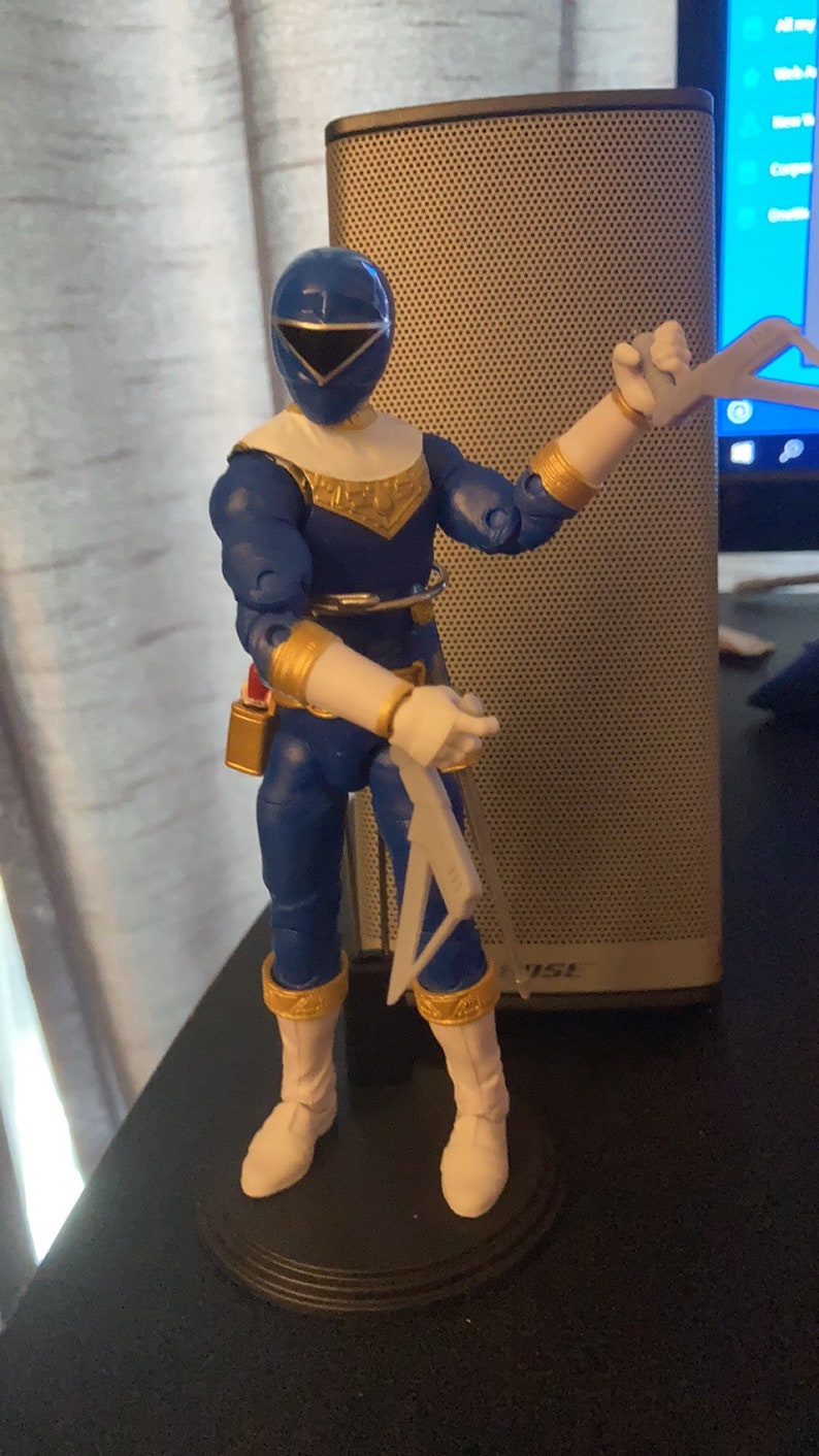 Power Rangers Zeo Blue Tonfa X2 Weapons Lightning Scale | Etsy UK