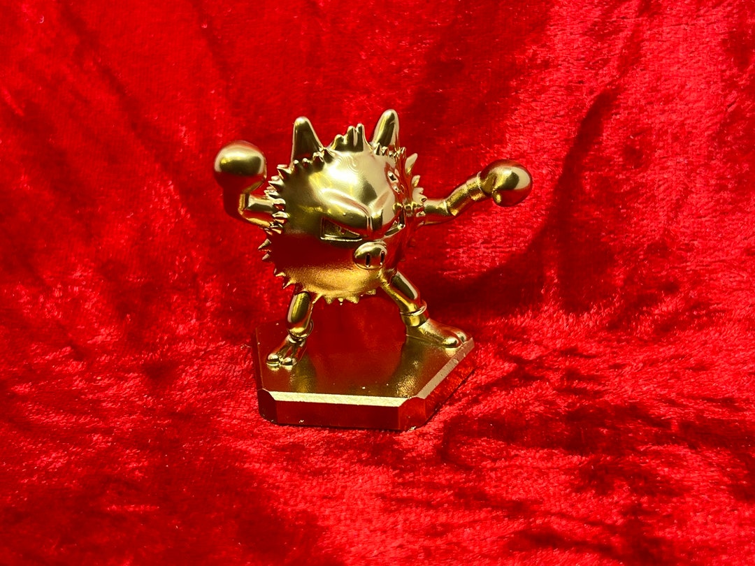 Pokemon Figure Statue Primeape Gold Trophy Statue - Etsy