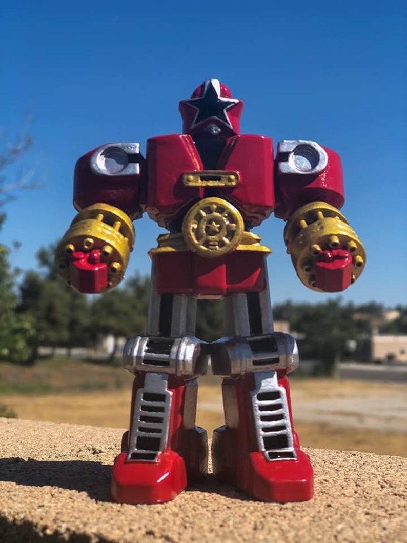 Power Rangers Zeo Red Battlezord Mini Figure Heroes of the - Etsy