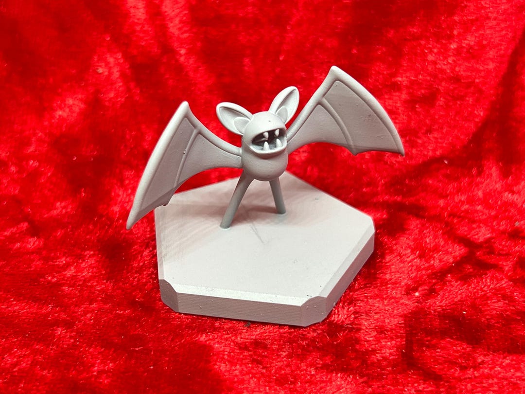 Pokemon #041 Zubat Figure Grey TCG Statue - Etsy