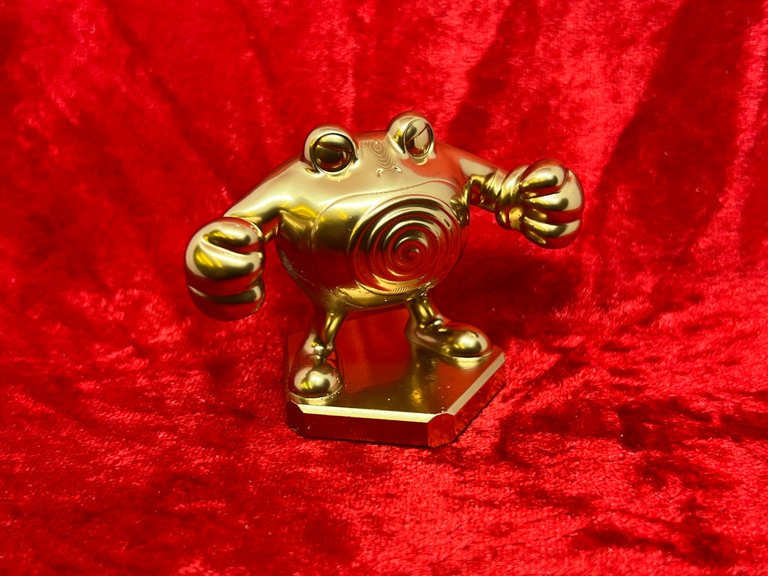 Pokemon Figure Statue Poliwrath Gold Trophy Statue - Etsy