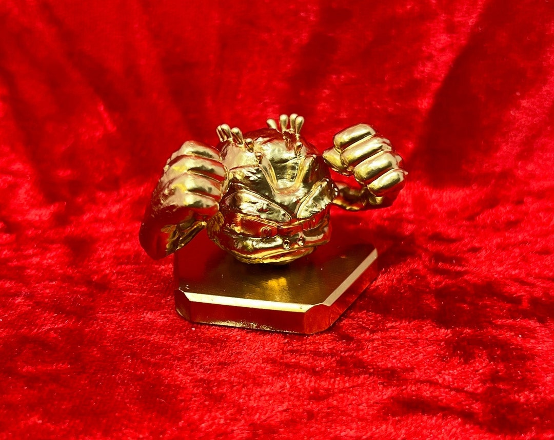 Pokemon #074 Geodude Alolan Figure Gold tcg Statue - Etsy