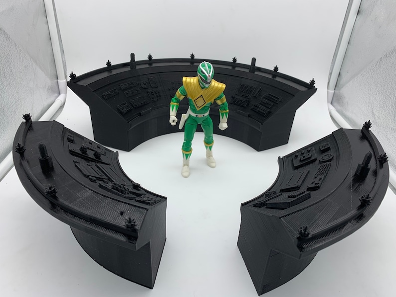 Mighty Morphin Power Rangers Lightning Scale Command Centre - Etsy UK
