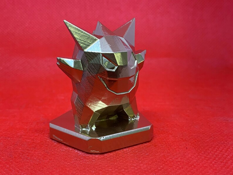 Pokemon Figure Statue Gengar Gold Trophy Statue - Etsy