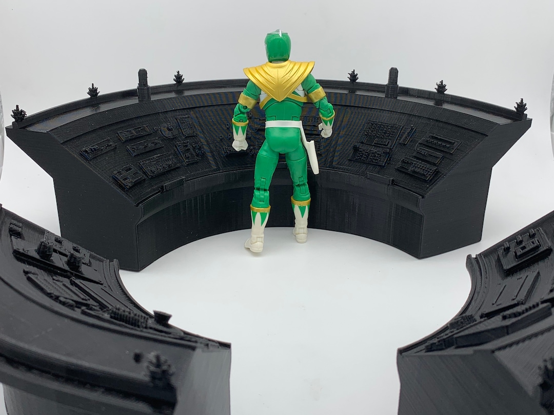 Mighty Morphin Power Rangers Lightning Scale Command Centre Consoles ...