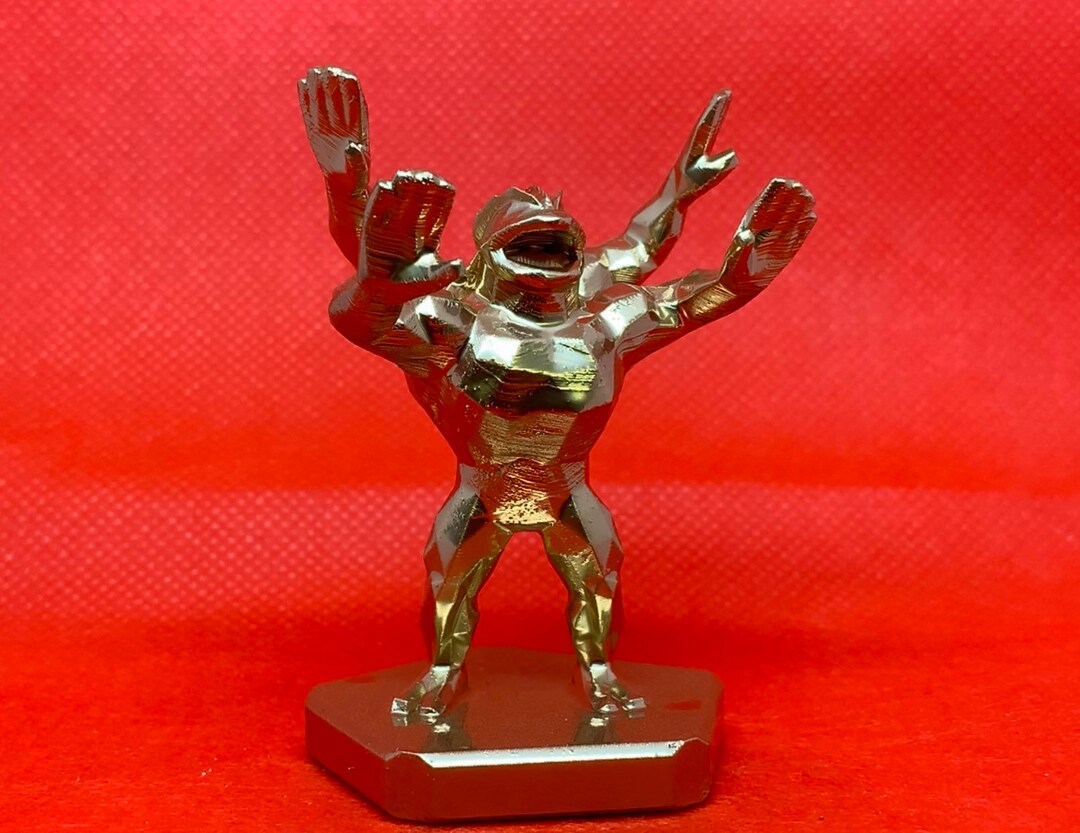 Pokemon Figure Statue Machamp Gold Trophy Statue - Etsy Hong Kong